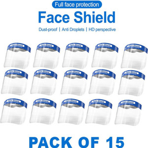 abron tech Full Face Shield Mask, face shield mask reusable, plastic ...