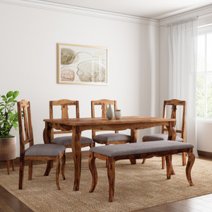 Vintej Home Sheesham ( Rosewood ) Solid Wood 6 Seater Dining Set Price ...