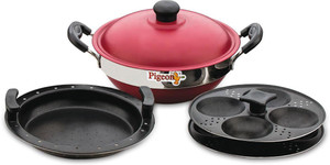 Pigeon Pigeon - Prime Multi Kadai With Non- Stick Coated Plates ...
