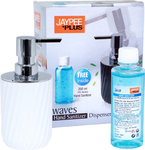 Jaypee Plus Waves dispender with free sanitizer 275 ml Sanitizer Stand ...