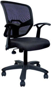 VIZOLT Fabric Office Adjustable Arm Chair Price in India - Buy VIZOLT ...