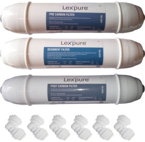 Skibbly Lexpure Ro Silver Pre, Post, Sediment Carbon inline Filter ...