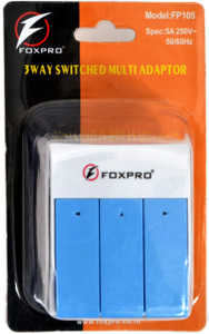 skiheight FP 105 FP105 Three Pin Plug (White, Blue) Three Pin Plug ...