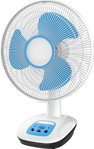 Pick Ur Needs Rechargeable AC/DC 12 Inches Table Fan 4-6 Hours Back Up ...