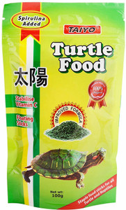 TAIYO TURTLE Food Premium Quality 100 grams with added SPIRULINA 0.1 kg ...