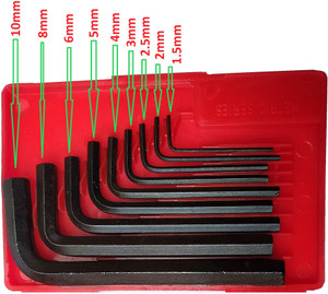 Inditrust Heavy Duty Anchor Hex allen key set of 9pc Allen Key Set ...