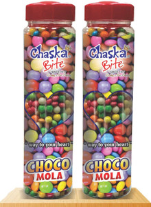 CHASKA BITE |Choco Mola|Chocolate Gems|Pack of 2| CHOCOLATE FLAVOR ...
