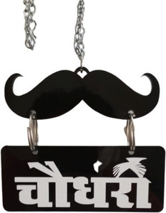 Ridivansh Creations Acrylic Car Hanging Chaudhary Sign Both Side Car ...