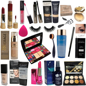 clamy cosmetics makeup kit combo waterproof and matte finish makeup ...