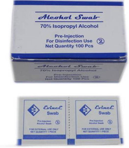 M MOD CON Medium Pads Individually Sealed Ideal for Pre-injection Skin ...