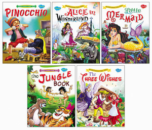 World Famous Story Books Pack Of 5 Books | Pinicchio, Alice In ...