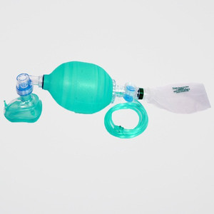 Medisafe Silicone Ambu Bag Adult Set Green Resuscitator Manual ...
