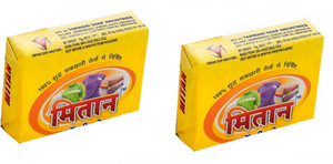 MITAN Laundry soap Made From 100% Vegetable oil 75 gm (pack of 2 ...