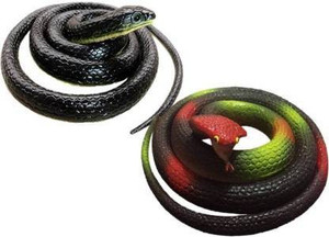 FineArts 2pc Long Rubber snake toy -rubber snakes gag prank toys - 2pc ...