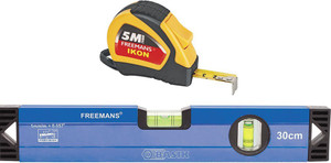 FREEMANS Plastic and Aluminium Ikon 5 m:19 mm Measuring Tape with 30 cm ...