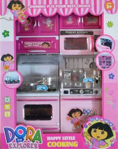 FineArts Dora The Explorer Kitchen Set for Happy Little Cooking - Dora ...