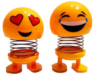 TEJAS SMART GADGETS Emoji/Smiley Spring Doll Cute Emoji for Car ...