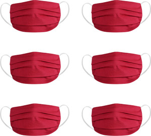 DFR Unisex Washable And Reusable Three Layered 100% Cotton Fabric Flat ...