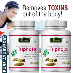 Riffway Triphla 100% Natural Pills Helps Digestive Regularity, Relieves ...