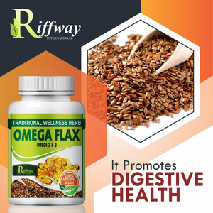 Riffway Omega Flax Herbal Pill Improves Overall Body Immunity & Heart ...