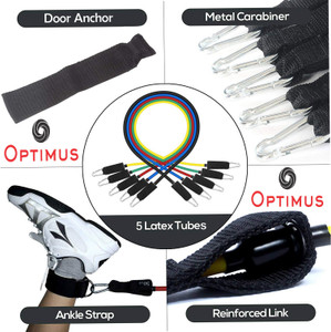 Optimus ® 12 Pc Resistance Toning Tubes Set (Multiple Level Tubes For ...