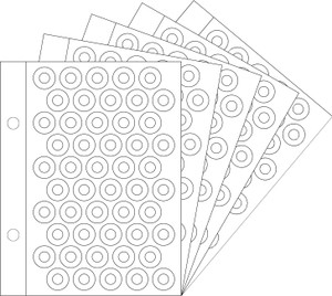 Holeguard 0.6 cm 6mm - Transparent Self Adhesive Reinforcement PVC ...