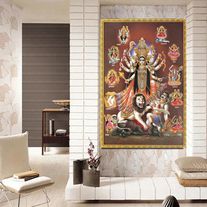 voorkoms 45.72 cm Durga Mata Ji Wall Sticker Removable Sticker Price in ...