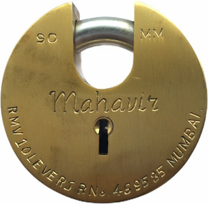 MAHAVIR Solid Brass Padlock (90mm) Padlock - Buy MAHAVIR Solid Brass ...
