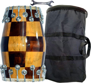 AMRO Professional Dholak (S7) New Design (With Bag and Key)) Nut ...