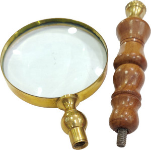 GOLA INTERNATIONAL ANTIQUE REPLICA HANDHELD DETACHABLE MAGNIFYING GLASS ...