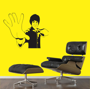 Sticker Hub 91 cm 'Bruce Lee' Wall Sticker (PVC Vinyl, 60 cm x 88 cm ...
