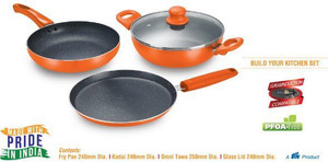 Prestige Induction Bottom Non-Stick Coated Cookware Set Price in India ...