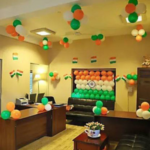 Flipkart.com | MvyKo Solid TRNG300-Tricolor, Tiranga color balloons for ...