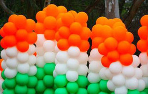 Flipkart.com | MvyKo Solid TRNG90-Tricolor, Tiranga color balloons for ...