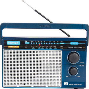 Vemax Soul 3-Band (FM/AM/MW) Portable Radio (Royal Blue) FM Radio ...