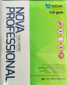 Flipkart.com | NOVA 130gsm 100 sheet glossy a4 130 gsm Inkjet Paper ...
