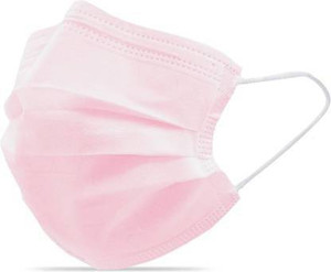 Rockjon 3 Ply Mask With Nose Pin, Pink Surgical Face Mask 3 Layer Mask ...