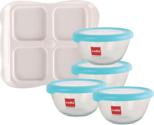 Cello GLASSWARE SNACK SET WITH TRAY Tray, Bowl Serving Set Price in ...
