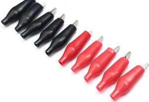 Electronic Spices Pair Of 5 Crocodile Alligator Clips Electrical Test ...