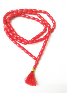 MORMUKUT Original Coral Red Coral Mala Moonga/Munga Mala Coral Stone ...
