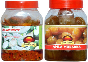Sun Grow Combo of Organic Homemade Pickles & Murabbas Herbal Masala ...