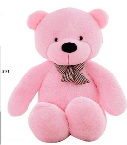 PLAYFULL 3 fit soft teddy bear Pink color - 36 Inch (Pink) - 36 inch ...
