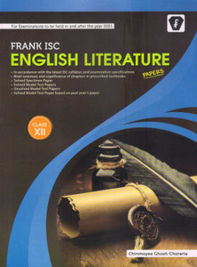 FRANK ISC ENGLISH LITERATURE PAPERS - CLASS 12: Buy FRANK ISC ENGLISH ...