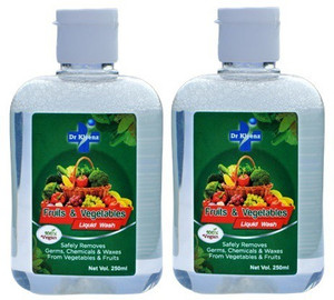 Dr Kleenz Fruit & Vegetable Liquid Wash, Safely Remove Germs, Chemicals ...