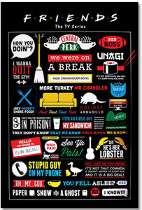 Friends Web Series Poster - Friends Posters for Room and Office Paper ...