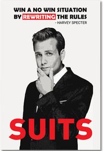 Suits TV Series Poster - Harvey Specter Poster - Suits Posters for Room ...