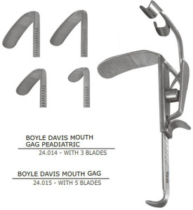 Sculape BOYLE DAVIS MOUTH GAG PEADIATRIC 24.014 - WITH 3 BLADES BOYLE ...