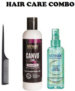 SKINPLUS Tail Comb With STREAX Professional Canvo Line Shampoo ( 250ML ...