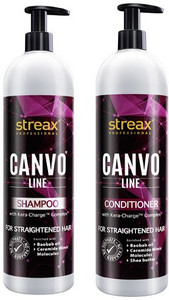 Streax Professional Canvo Line Shampoo (1000ML) + Conditioner (1000ML ...