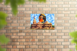 Wall Poster|Ayodhya Mandir Poster|Ram Mandir Decorative poster|High ...